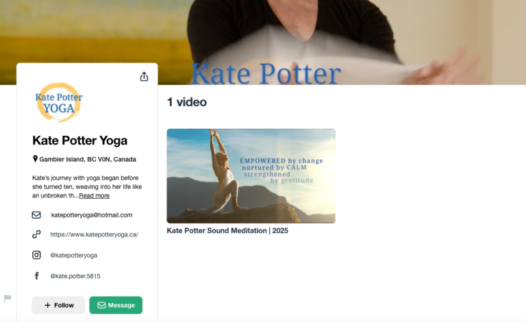 Kate Potter Yoga – fotografia